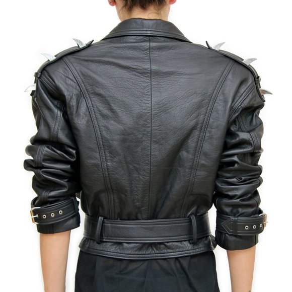Nick Alan | Jackets & Coats | Leather Punk Motorcycle Jacket With ...